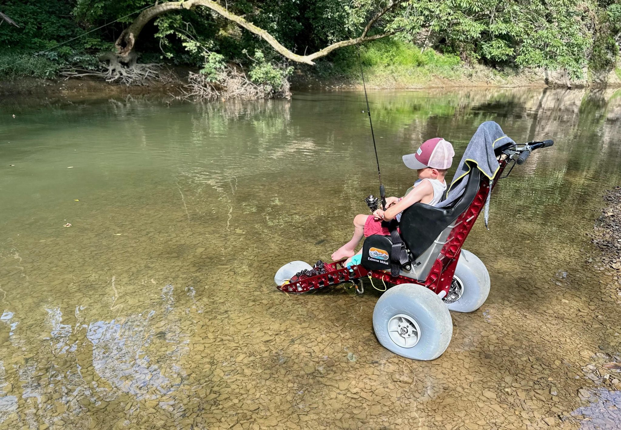 All-Terrain Wheelchair Fishing | Extreme Motus