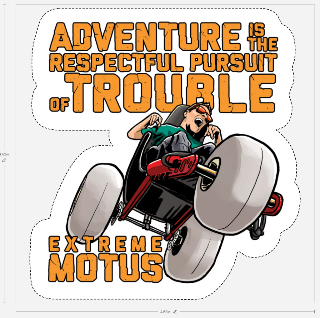 Extreme Motus Trouble Sticker | Extreme Motus